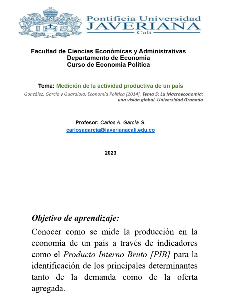 Diapositiva #10 EP PIB | PDF | Producto Interno Bruto | Crecimiento económico