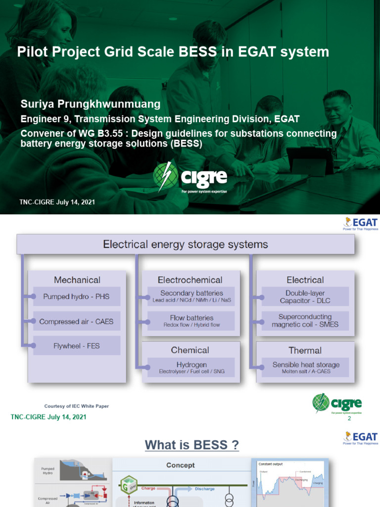 05 PilotProjectGridScaleBESS EGAT | PDF | Rechargeable Battery ...