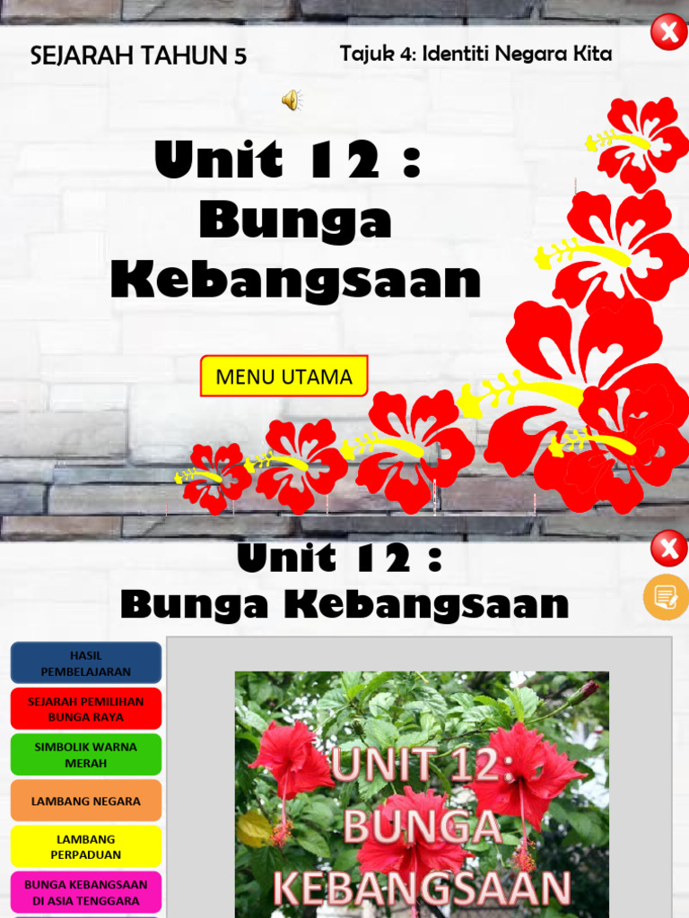 Sejarah Tahun 5 Bunga Kebangsaan | PDF