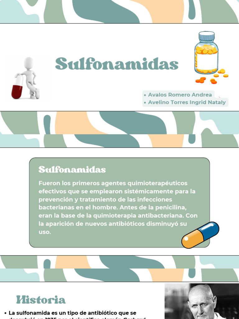 Sulfonamidas- Farmacologia | PDF | Especialidades Medicas | Medicina ...