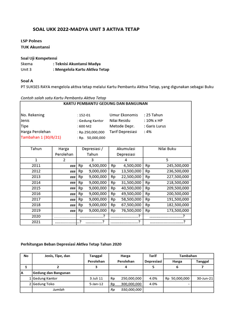 Lembar Kertas Kerja 2022 Unit 3 Madya Soal Dan Kertas Kerja