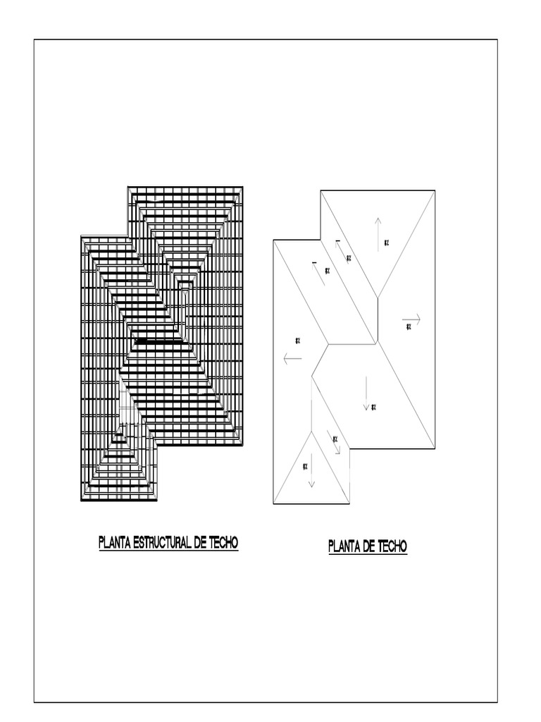 Planta de Techo - Vivienda | PDF