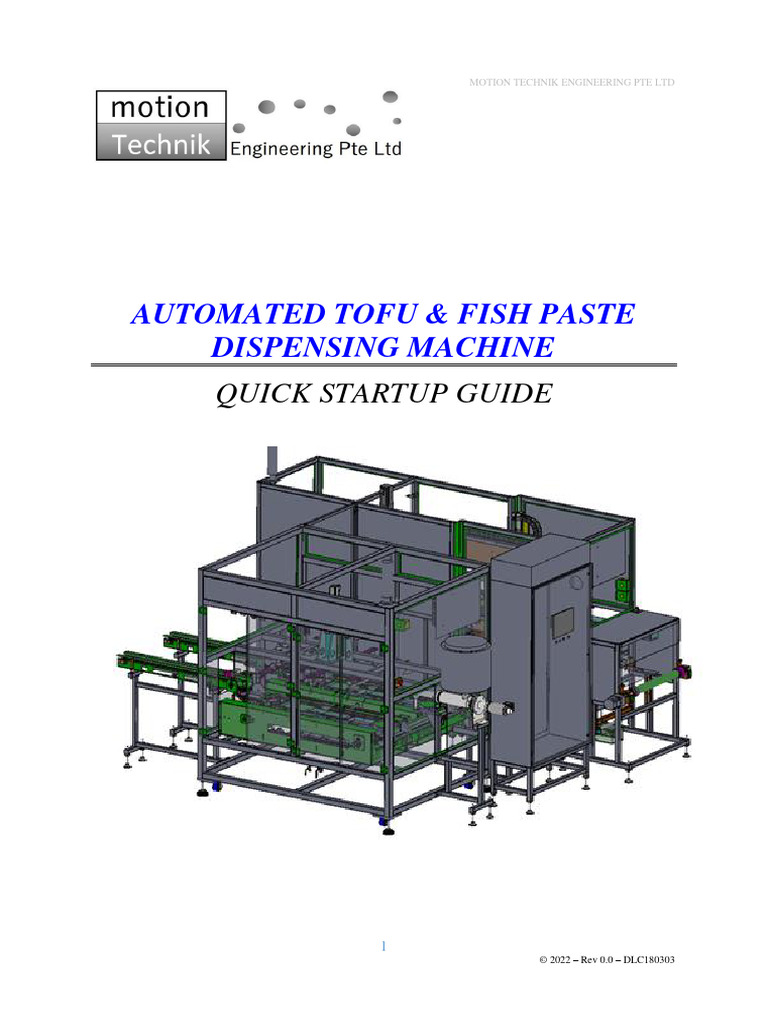 Start Up Operation Manual W Chinese - Tofu Automation | Download Free PDF | Login
