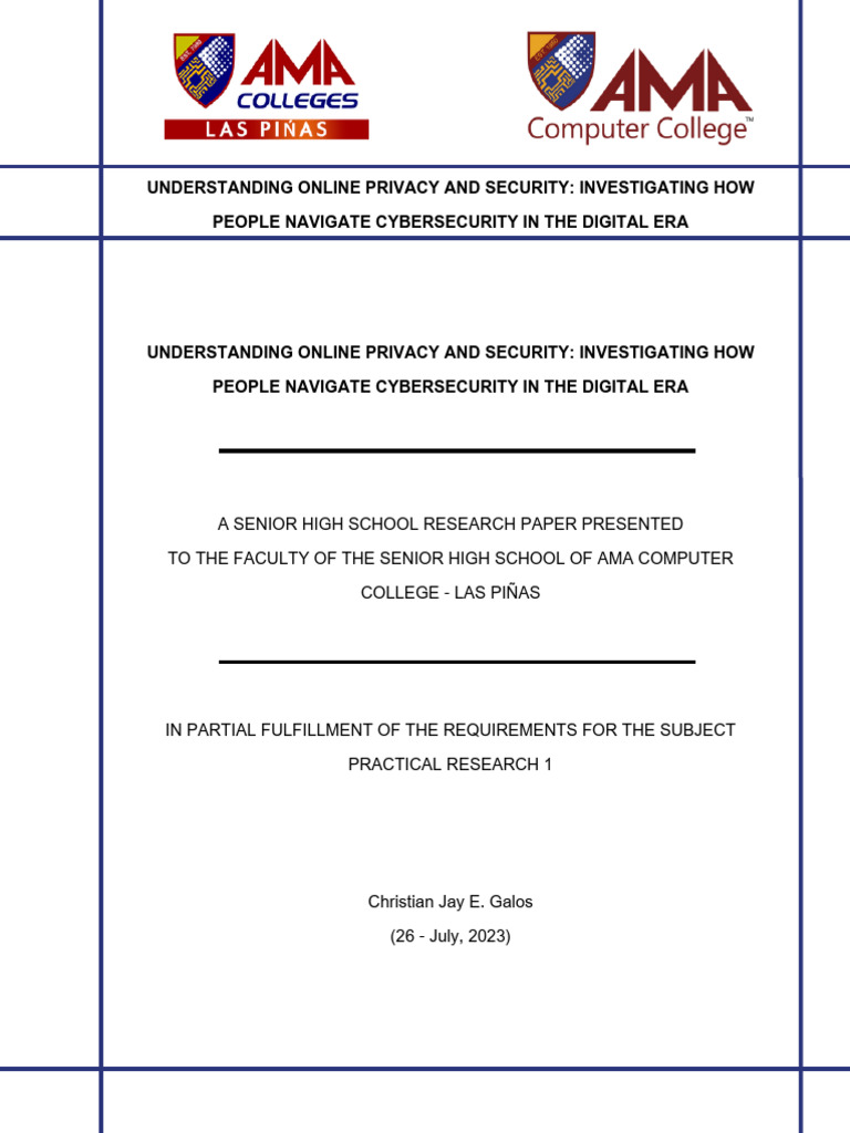 Sample Research AMA Format | PDF | Computer Security | Security