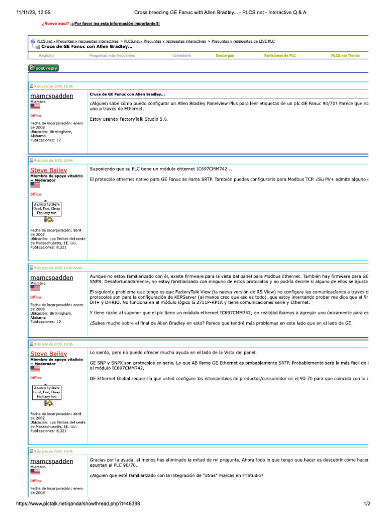 GE Fanuc y FTView | PDF