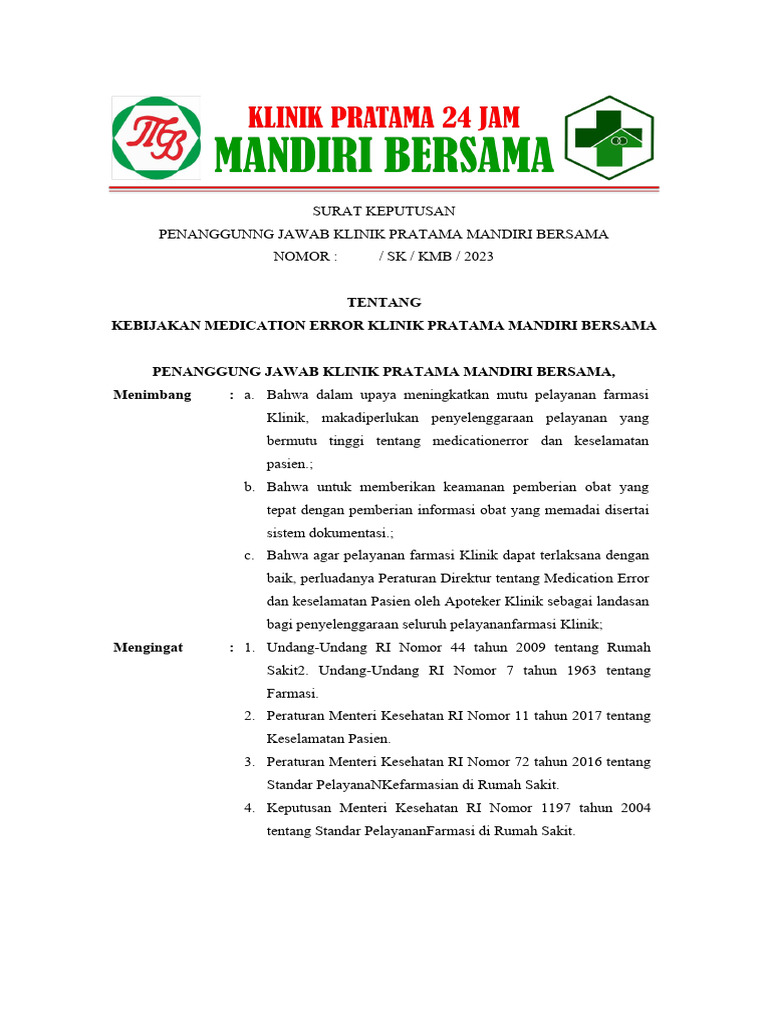 SK Medication Error | PDF