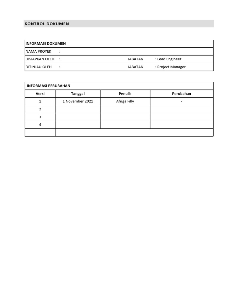 Contoh Laporan Maintenance | PDF