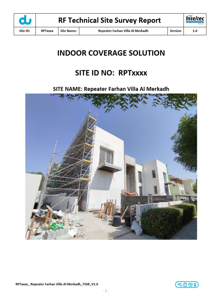 RPTXXXX Farhan Villa Al Merkadh TSSR V1.0 | PDF | Radio Resource ...