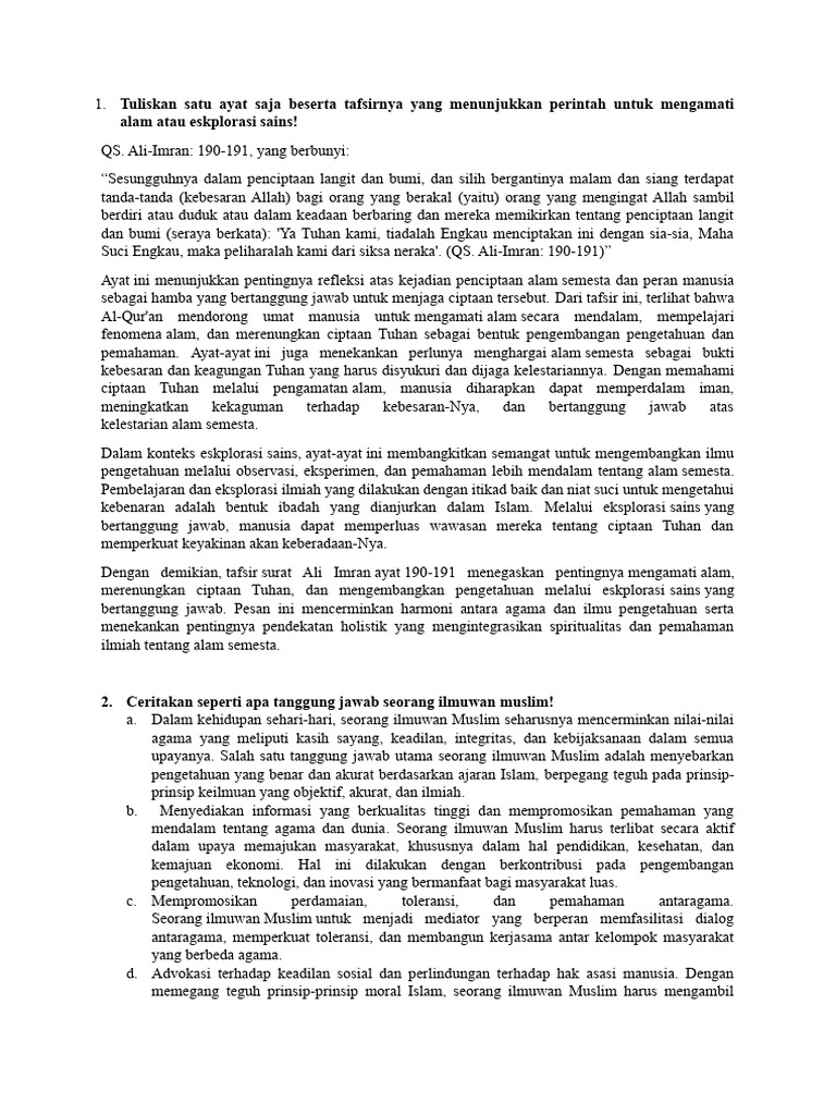 Diskusi 6 - PAI | PDF