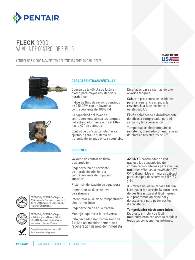 S Fleck 3900 Spec Sheet | PDF