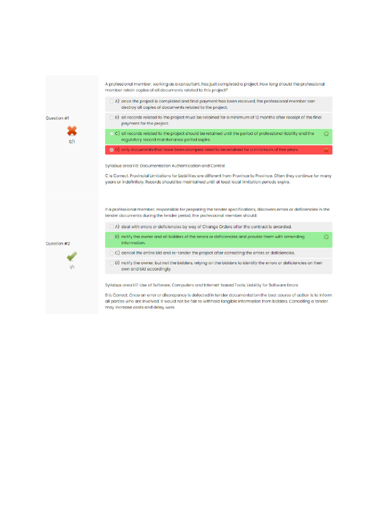 Egbc Test Questions | PDF