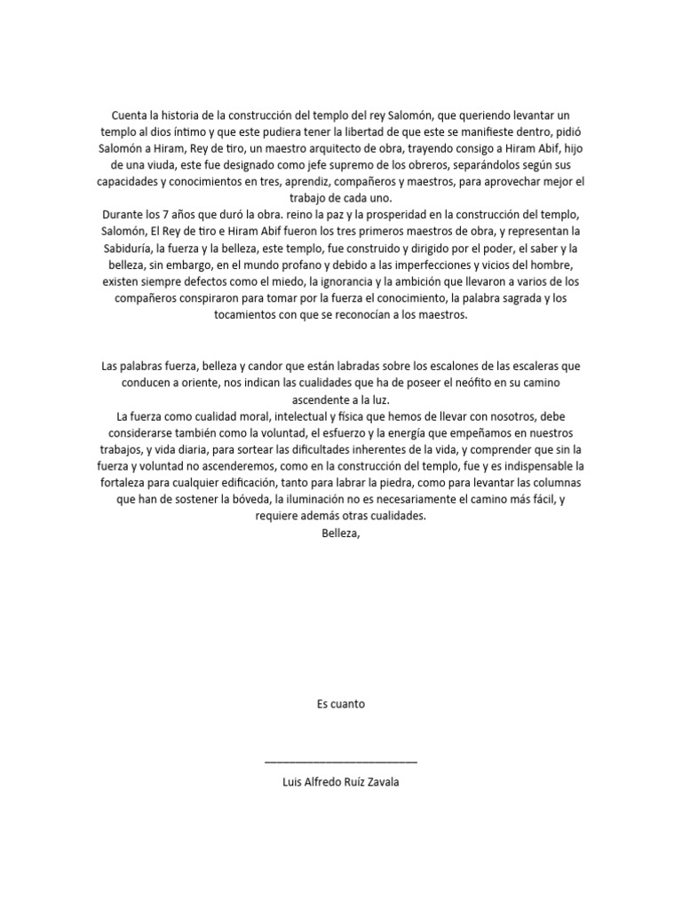 Fuerza Belleza y Candor | PDF