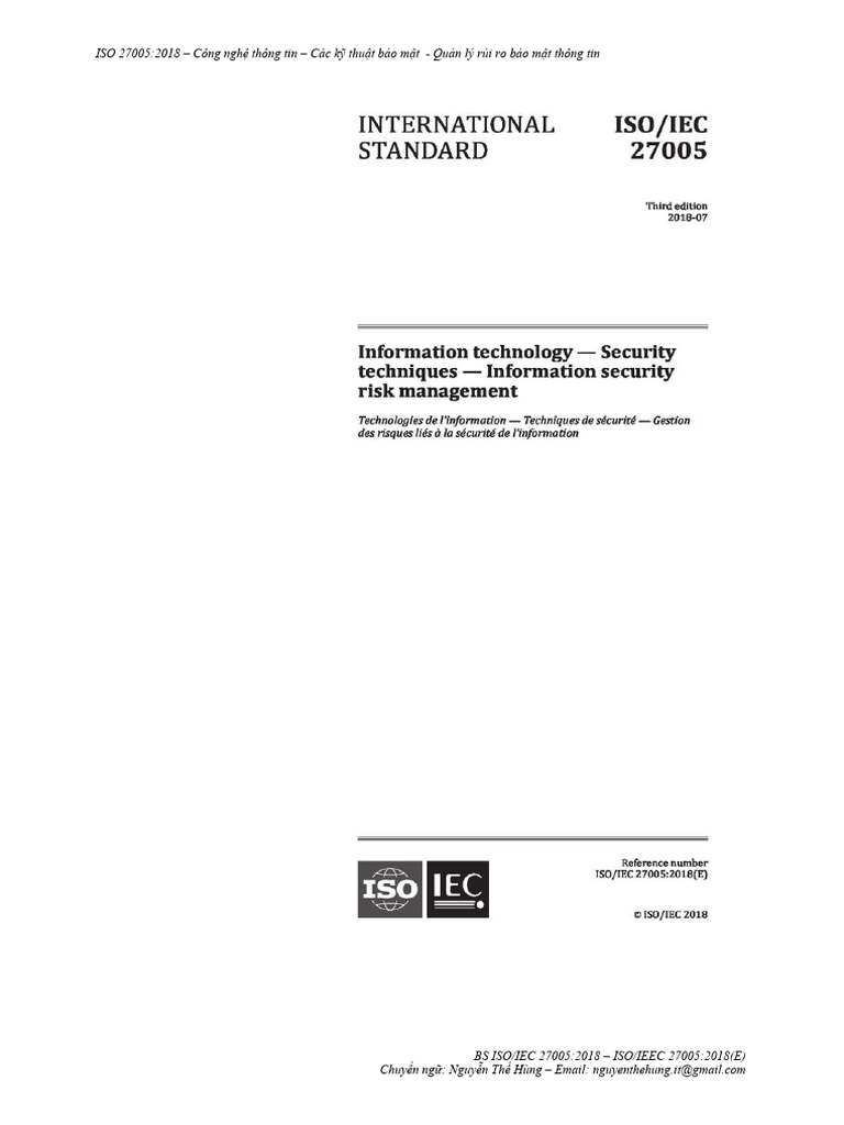 ISO 27005-2018-Vi | PDF