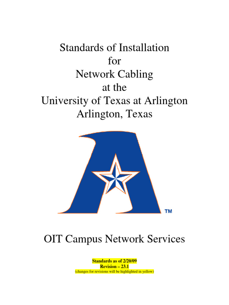UTA-Cabling-Standards-Tieu Chuan Ve Cap Mang-Tu Cap Mang | PDF ...