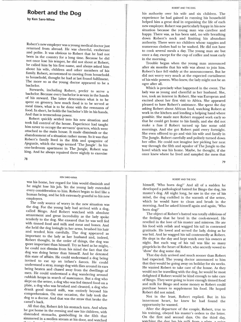 Robert and The Dog | PDF