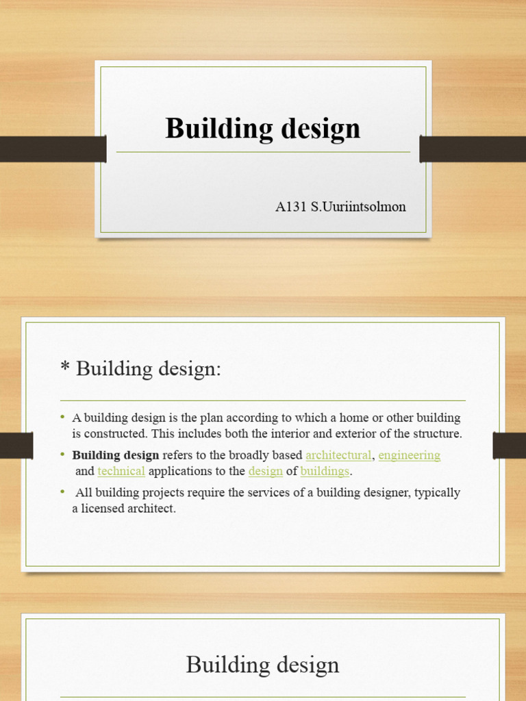 Building Design | PDF