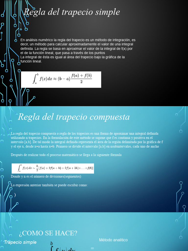 Metodo Del Trapecio | PDF | Integral | Conceptos matemáticos