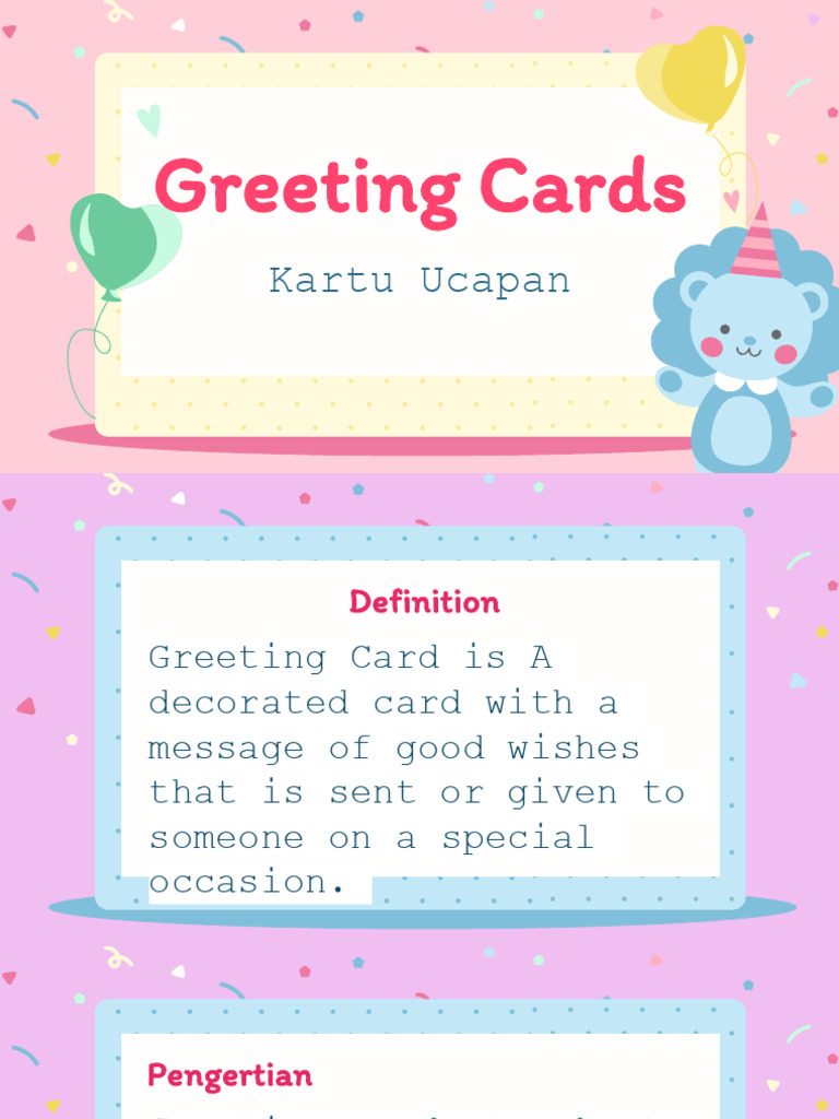 Greeting Card Types and Structure | PDF | Observances