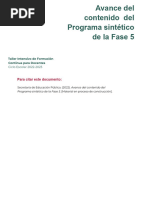 Avance Programa Sintético Fase 3 | PDF | Evaluación | Enseñando