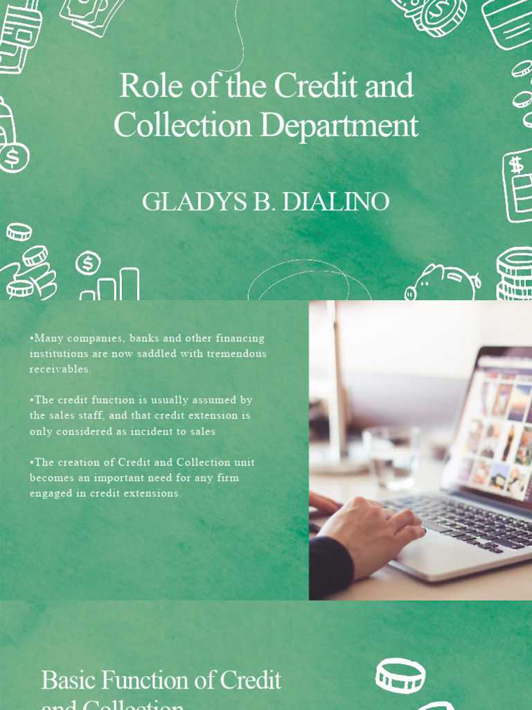 2 Role of The Credit and Collection Department | PDF | Credit | Finance ...