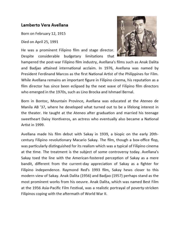 Lamberto Vera Avellana | PDF | Art