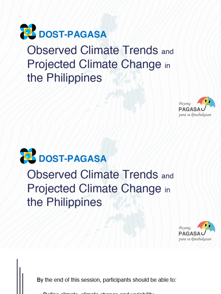 PAGASA Observed and Projected Climate | PDF | Climate | Climate Change