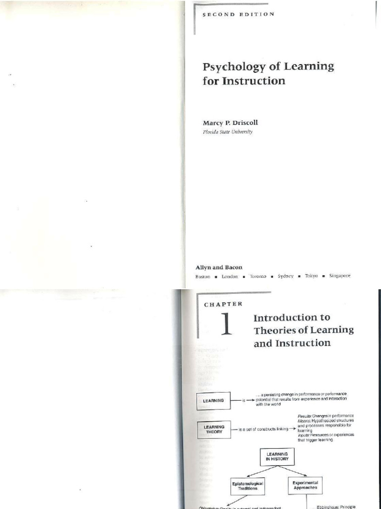 Driscoll (2000) Ch1 Introduction To Theories of Learning and Instruction | PDF