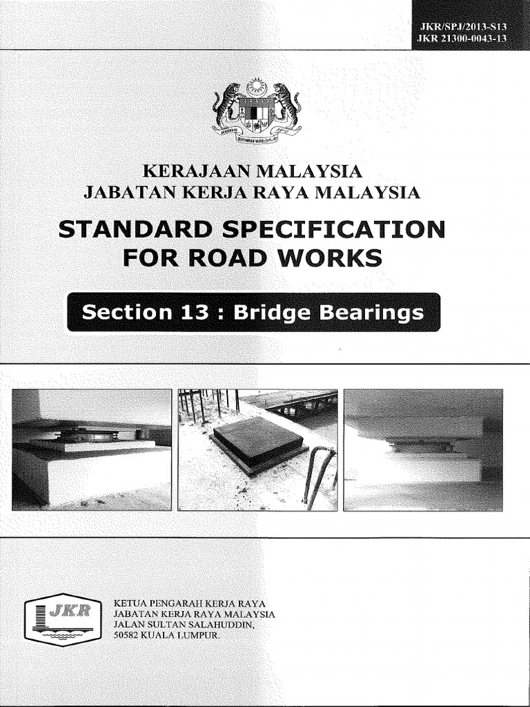 JKR SSRW Sec13 - Bridge Bearings | PDF