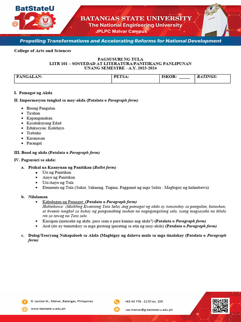 Pagsusuri NG Tula Hinggil Sa Mga Manggagawa | PDF