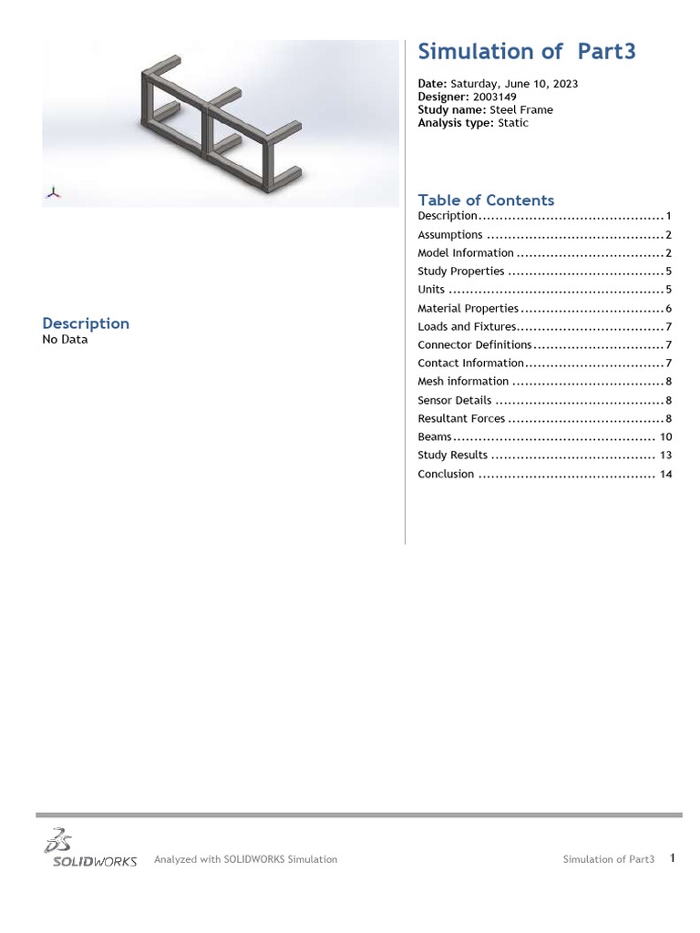 Part3-Steel Frame-1 | PDF | Young's Modulus | Elasticity (Physics)