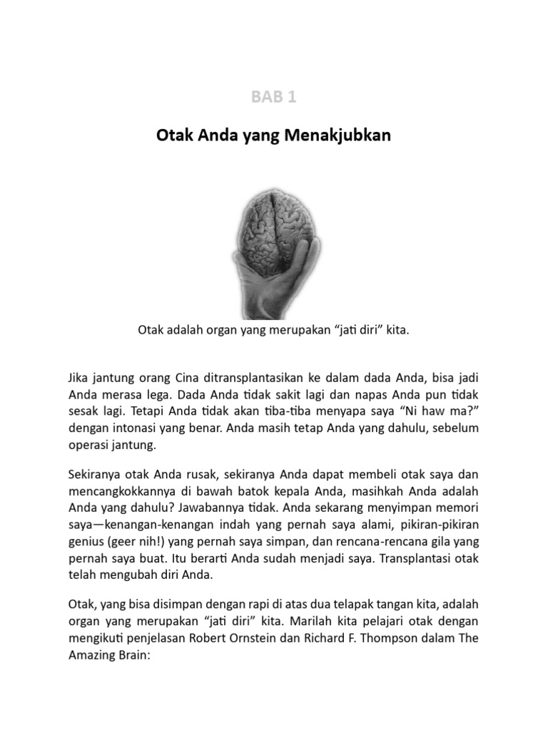 Struktur dan Fungsi Otak Manusia | PDF