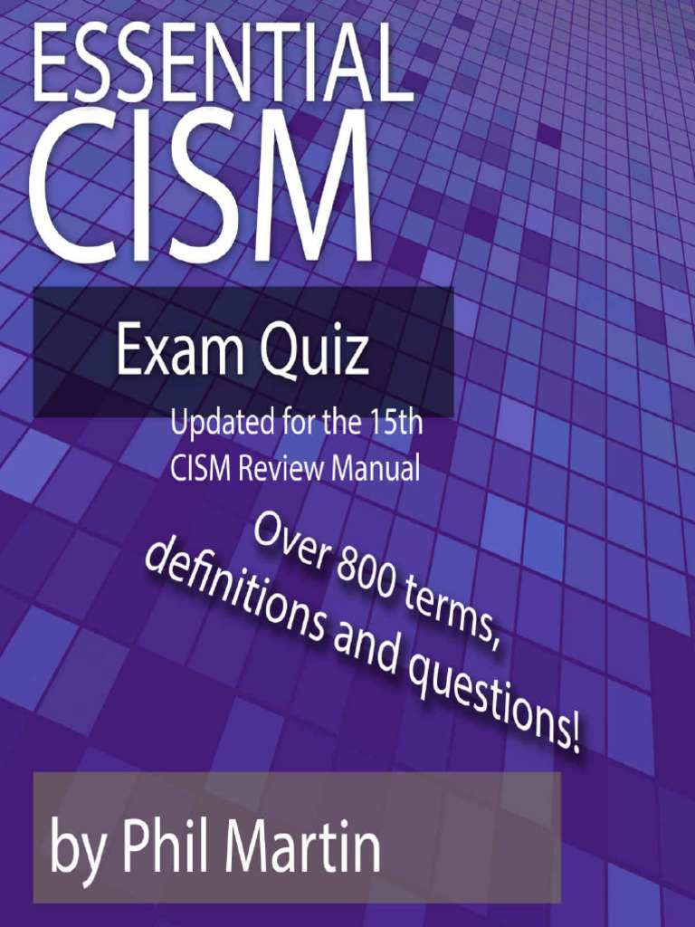 CISM Exam Review | PDF | Risk | Risk Management