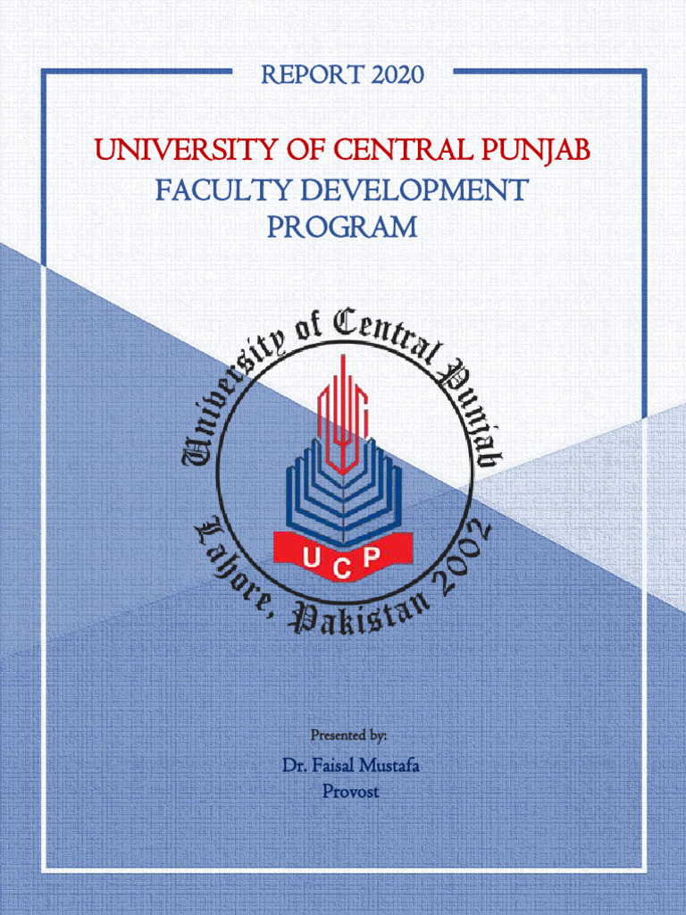 UCP Faculty Development Program 2020 Report | PDF | Learning | Motivation
