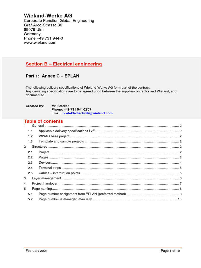 B Part1 Annex-C EPLAN | PDF | Electrical Connector | Specification (Technical Standard)