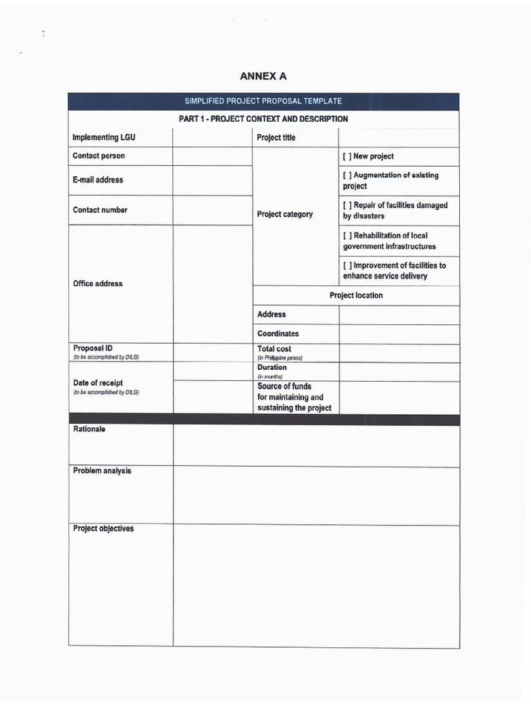 Simplified Project Proposal Template | PDF