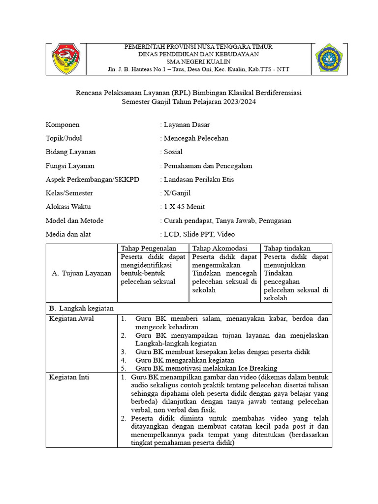 RPL BK | PDF | Pengembangan Diri