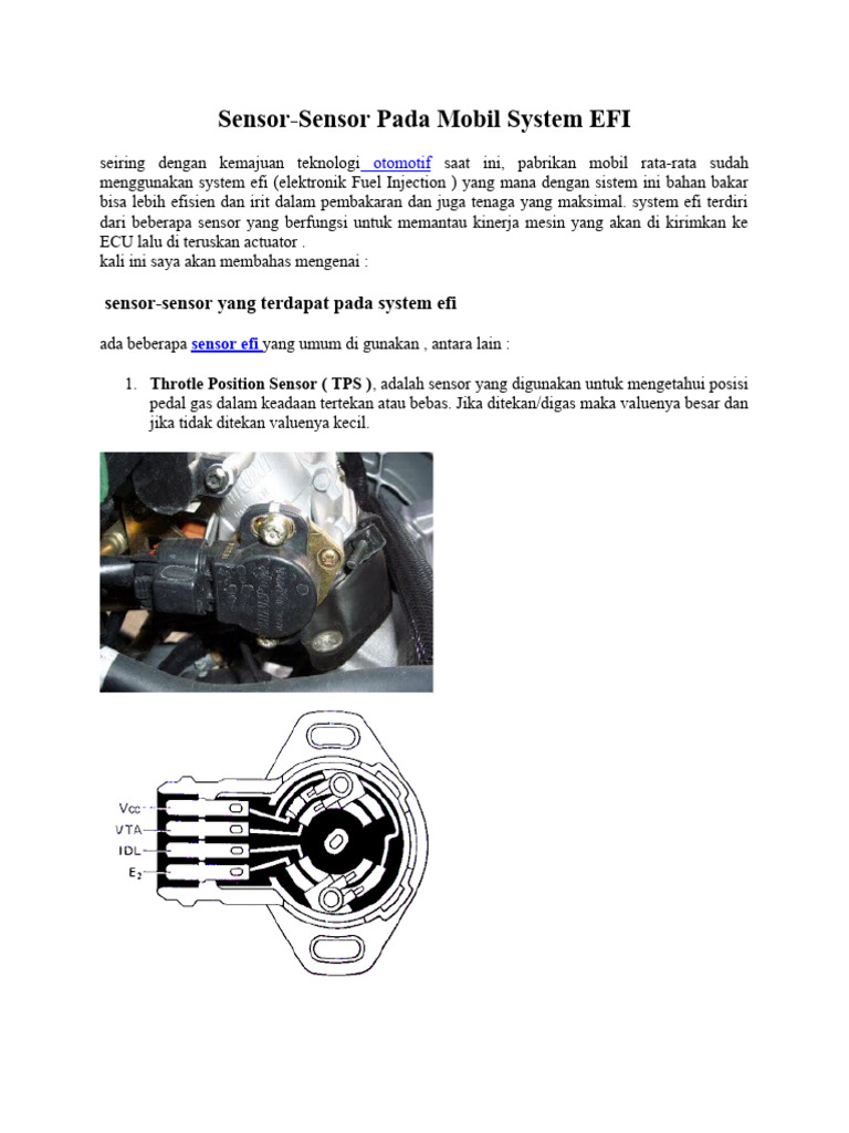 Materi 2 Sensor - Sensor Efi | PDF | Bisnis | Komputer