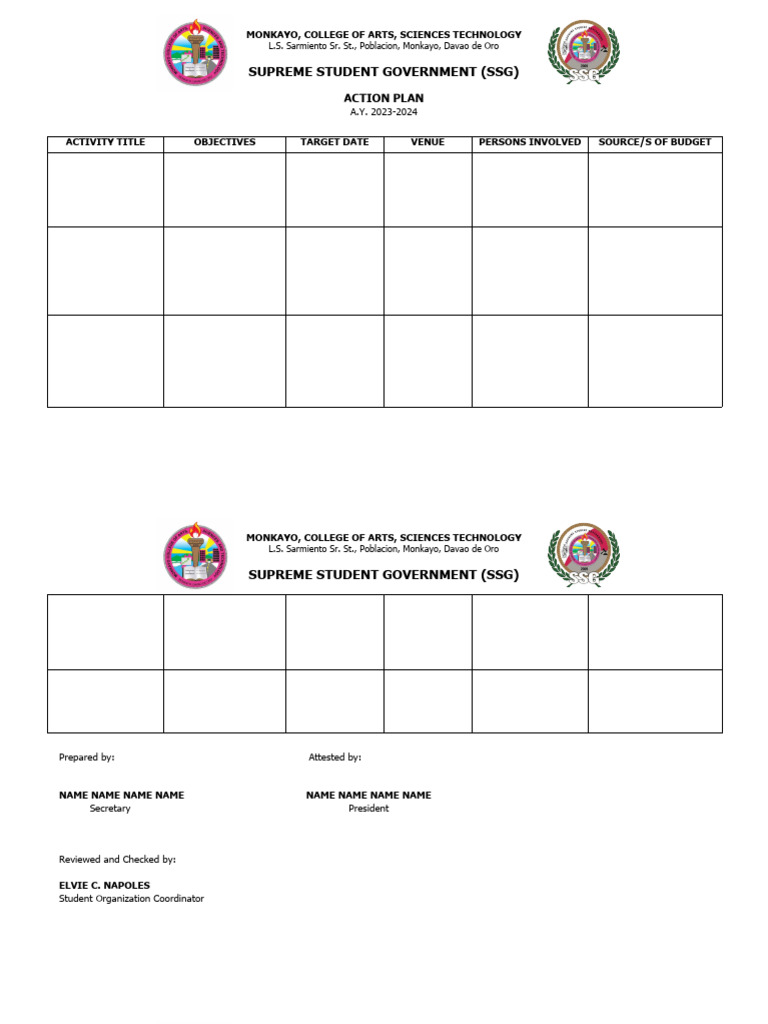 Action Plan Template | PDF