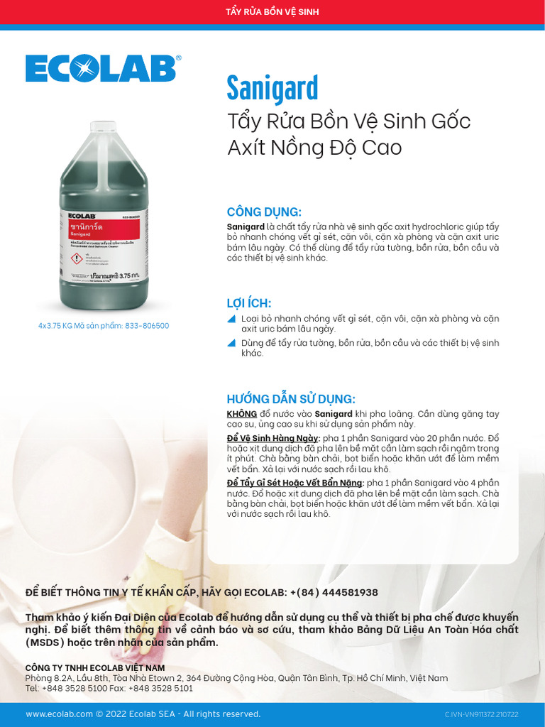 Catsheet Sanigard | PDF