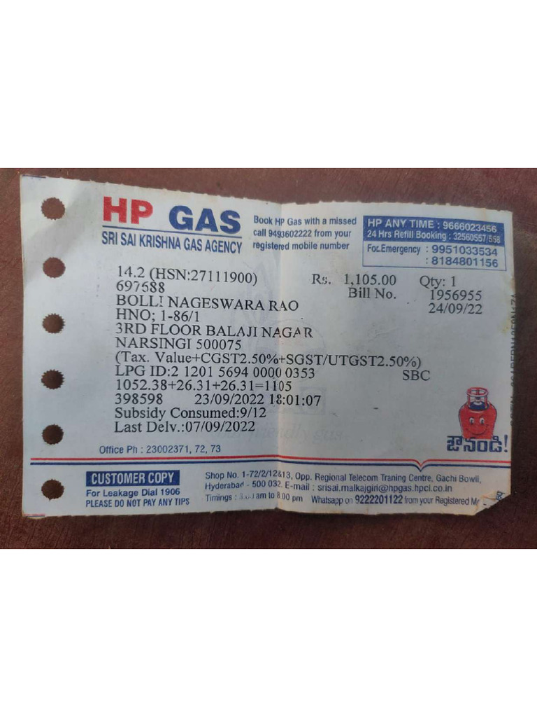 Gas Bill | PDF