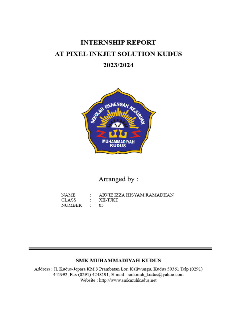 Internship Report Arvie 11-10-2023 | PDF | Laptop | Personal Computers