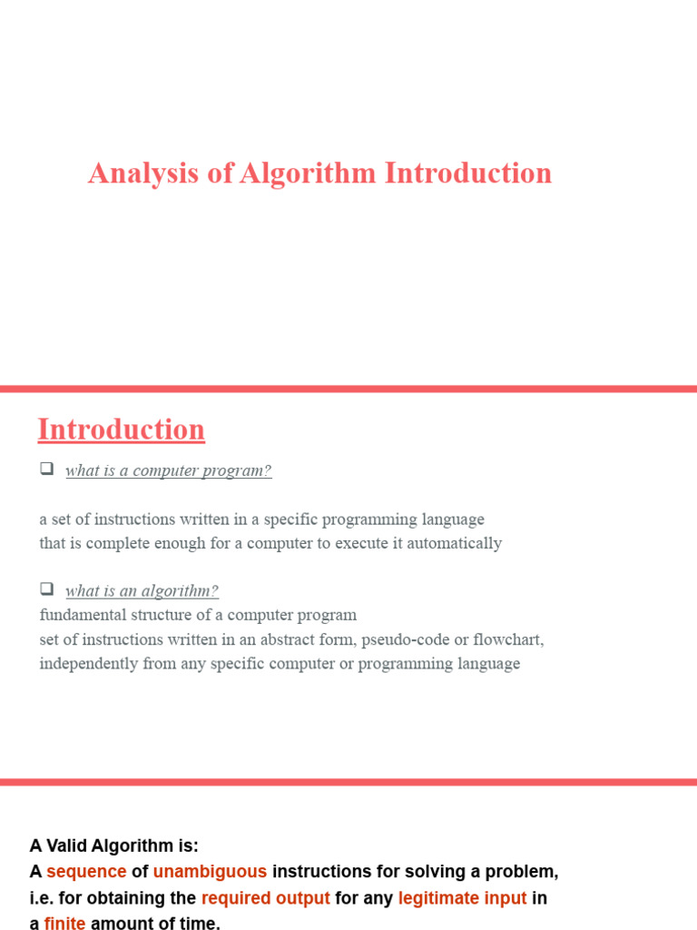 Lecture1 Clean | PDF | Time Complexity | Algorithms