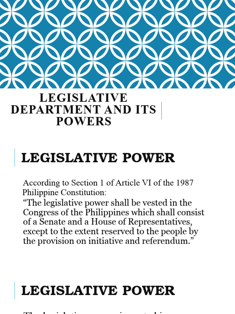 Legislative Powers in the Philippines | PDF | United States House Of ...