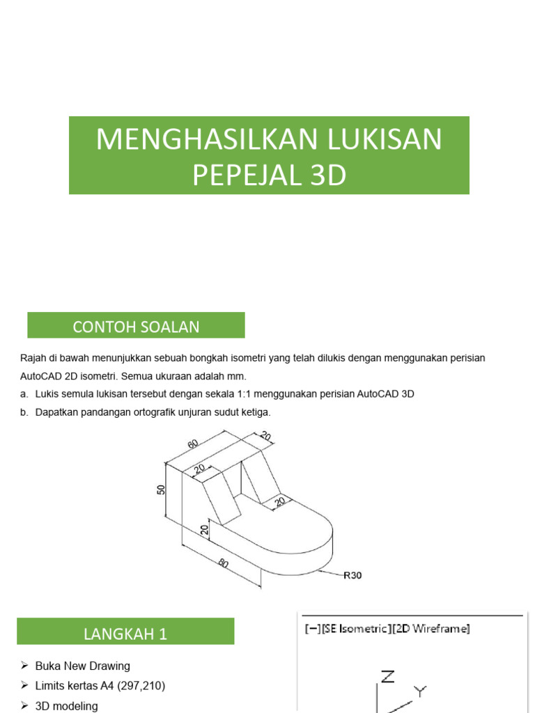 Slide Nota Minggu Ke 13 & 14 Membina Iso 3D | PDF