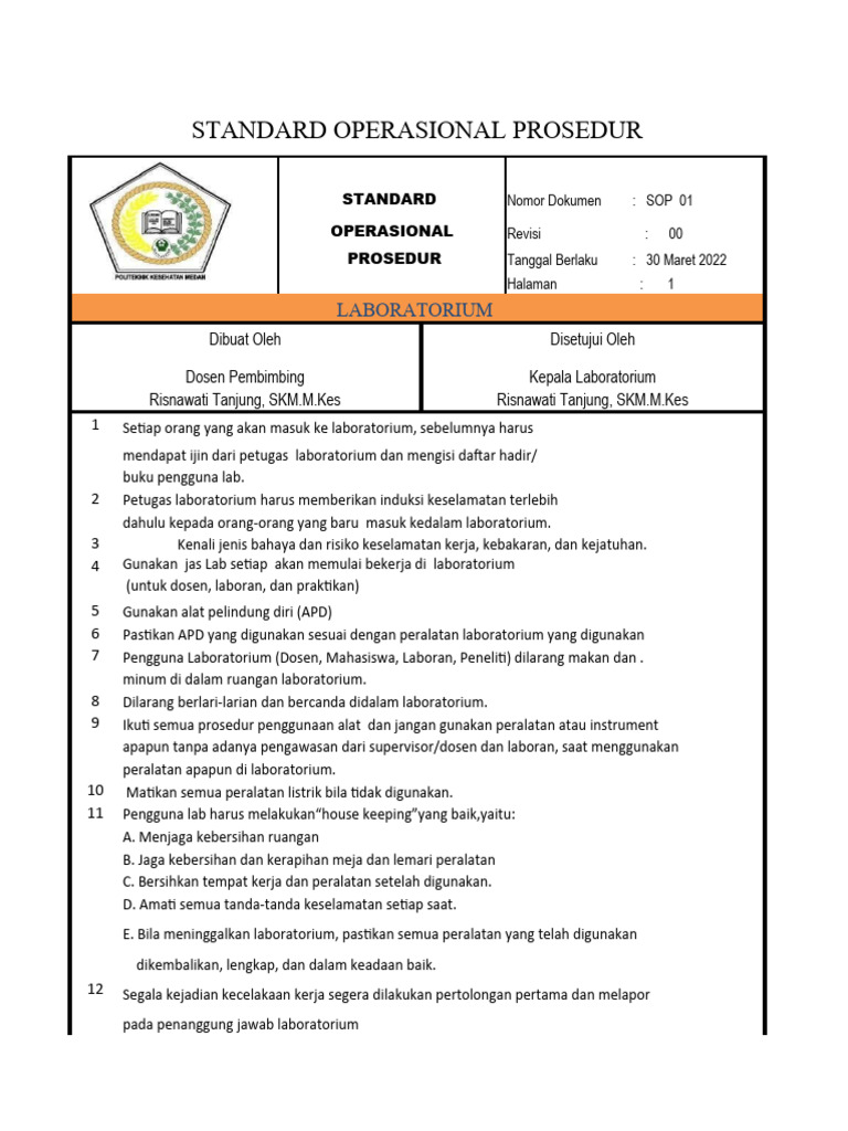 Sop Lab Fisika | PDF