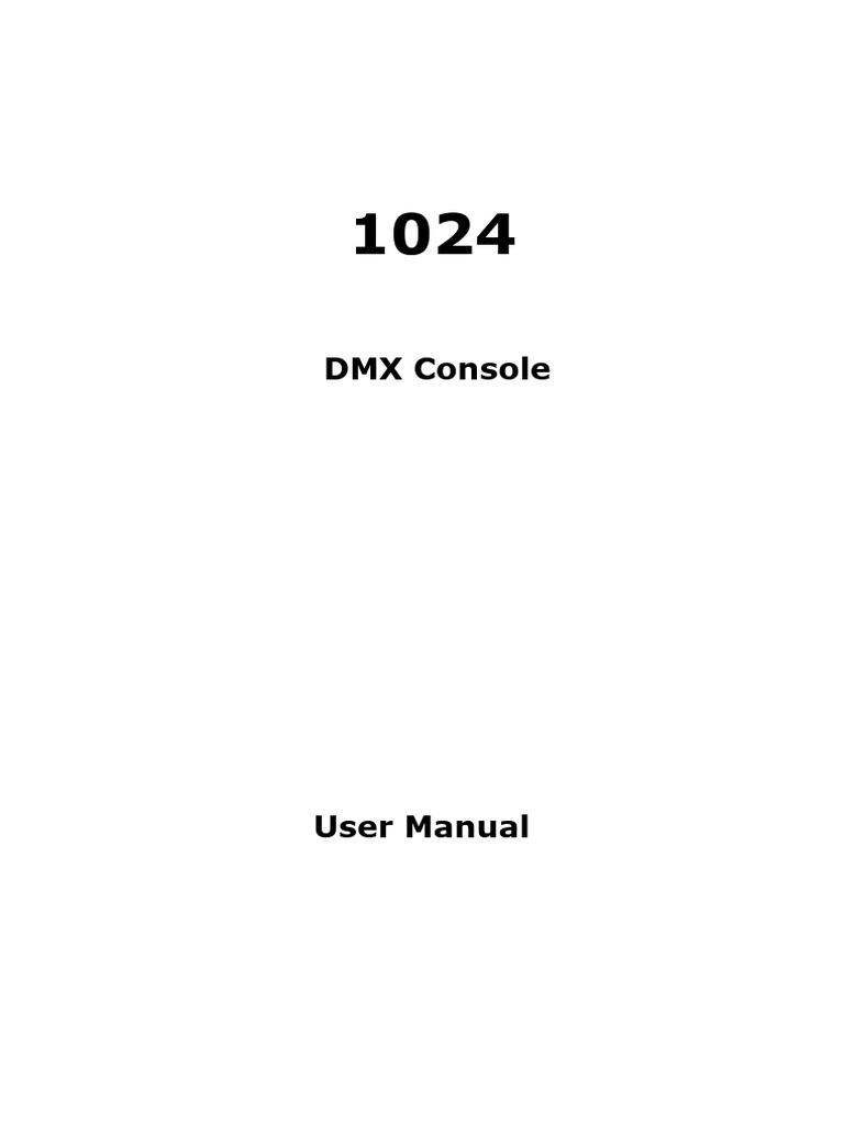 Kingkong 1024 Moving Head DMX Controller.203.2 | PDF | Computing | Computer Engineering