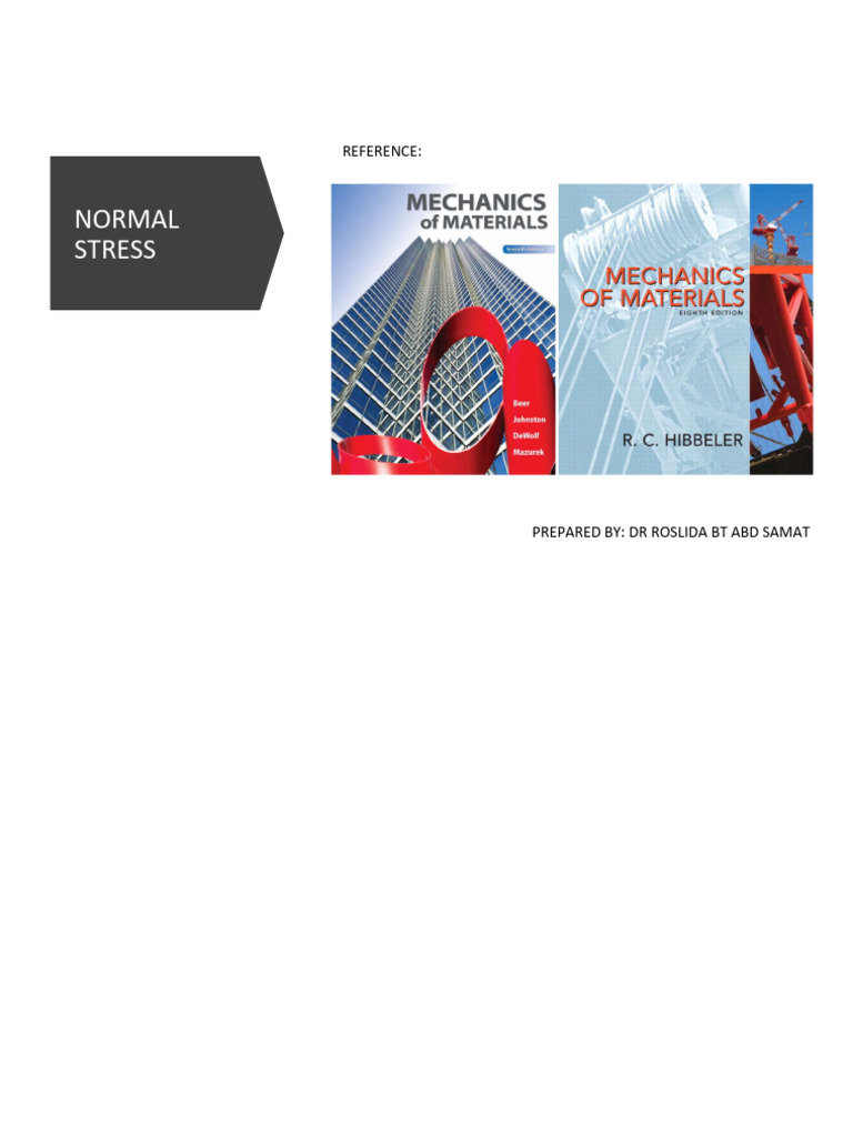 Chapter 1a Stress and Strain (Normal Stress) | PDF | Stress (Mechanics ...