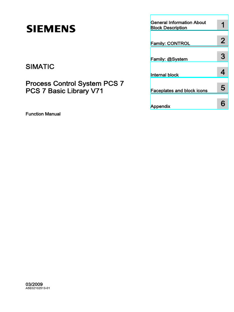 PCS 7 V7.1 Basic Library - 03 - 2009 | PDF | Parameter (Computer ...