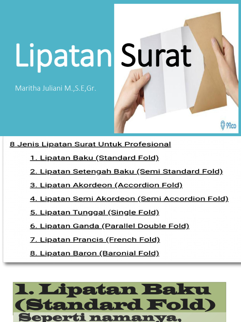LIPATAN - Lipatan SURAT, Maritha | PDF