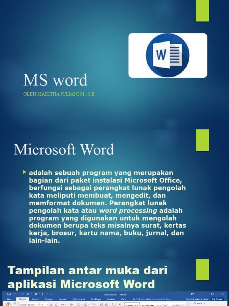 Fitur dan Fungsi Microsoft Word | PDF